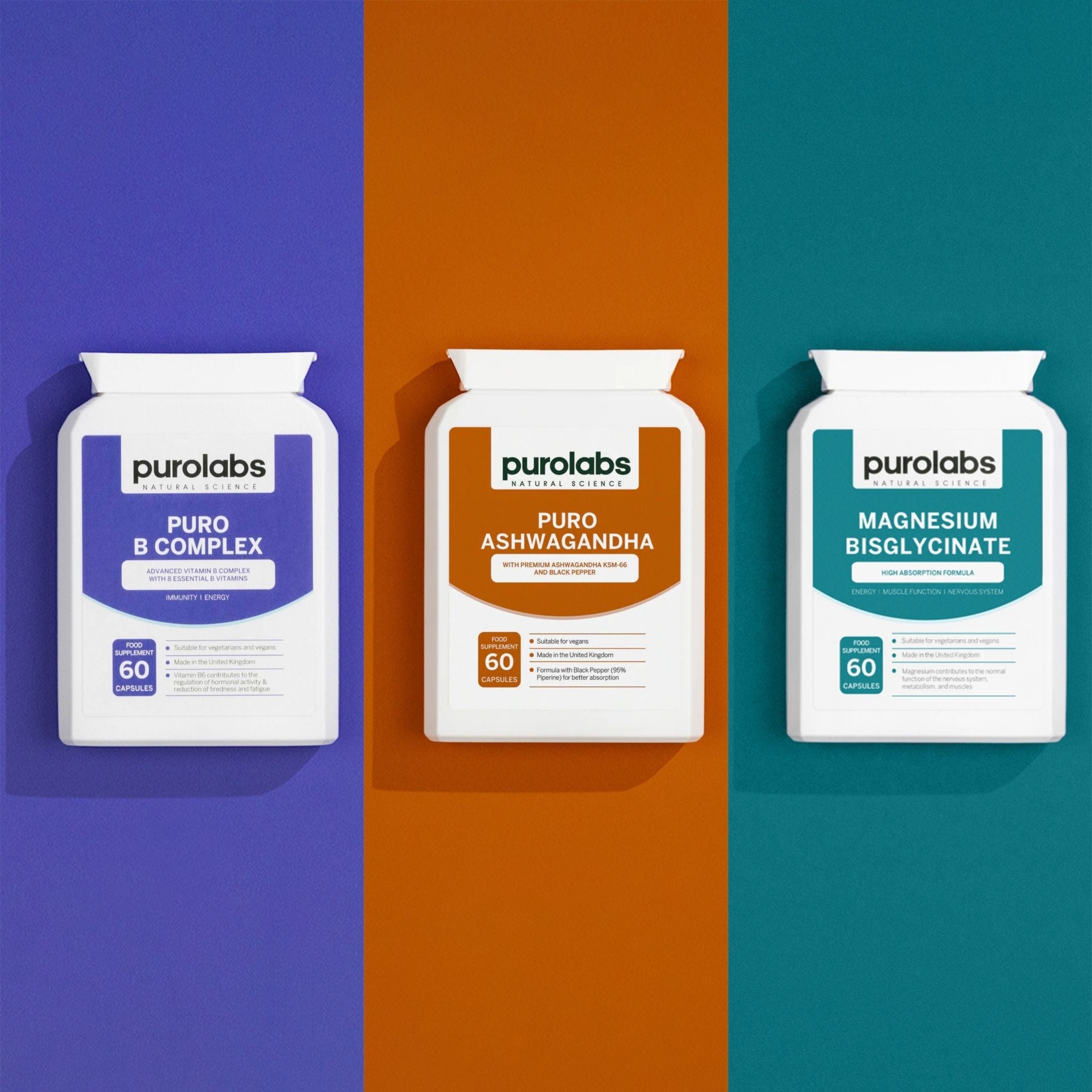 Stress Bundle | Stress Supplements & Vitamins | Purolabs Nutrition